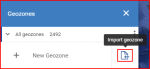 Geozones menu – FMS documentation