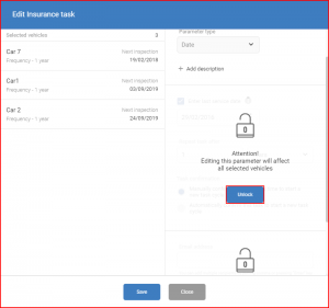Maintenance task vehicle edit – FMS documentation