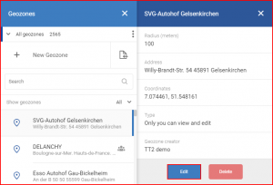 Geozones menu – FMS documentation