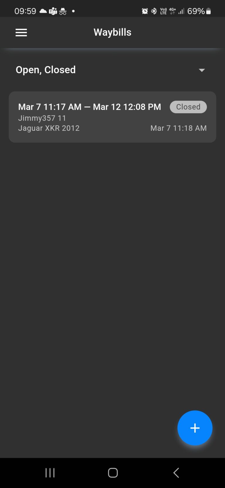 Waybill – FMS documentation